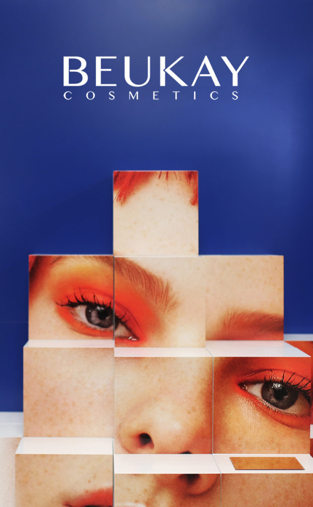 Showroom BEUKAY COSMETICS COSMOPROF - design by piergil fourquié