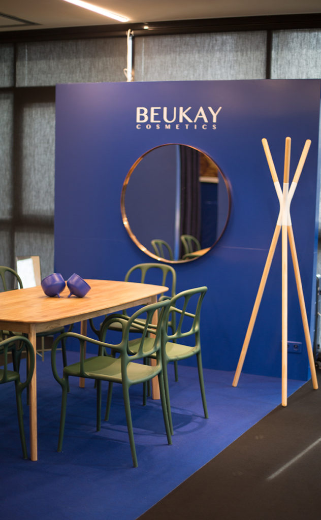 Showroom BEUKAY COSMETICS COSMOPROF - design by piergil fourquié